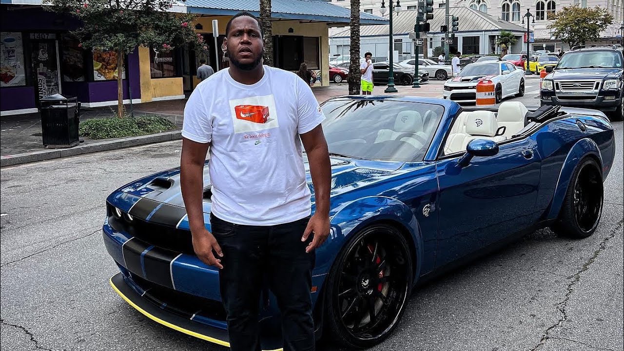 First ever drop top hellcat Widebody Challenger Ⓜ️😳 - YouTube