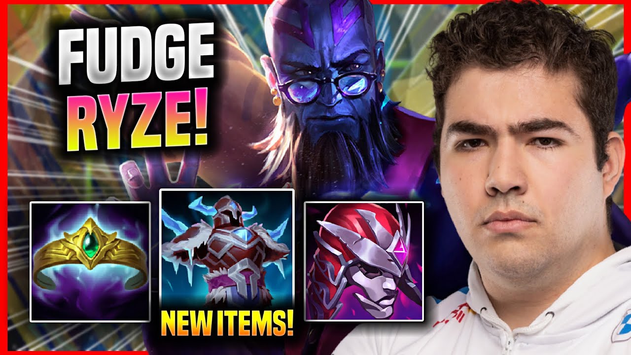 FUDGE TRIES RYZE WITH NEW ITEMS! - C9 Fudge Plays Ryze MID vs Katarina ...