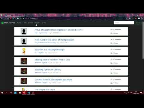 edX CS50 - Final Project: Capstone - Math Forum - YouTube