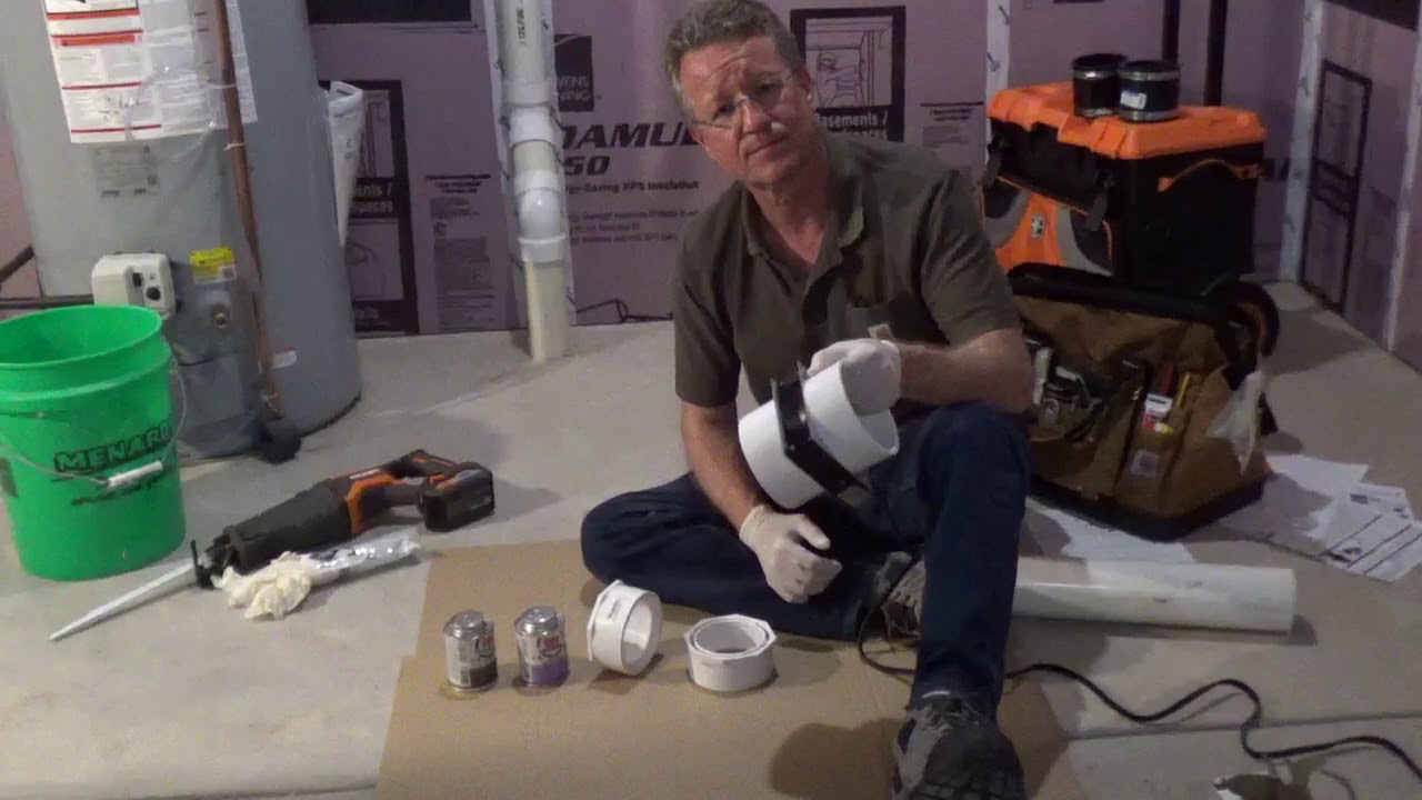 Radon Fan Installation to a Passive Radon Mitigation System - YouTube