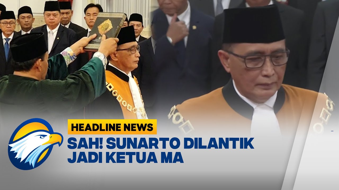 [HEADLINE NEWS 22/10] Presiden Lantik Ketua MA Sunarto - YouTube