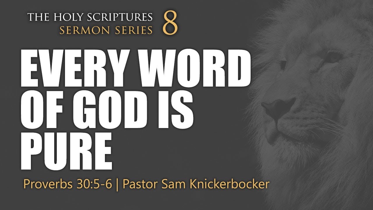 Bible Translation: Every Word Of God Is Pure: Proverbs 30:5-6 - YouTube