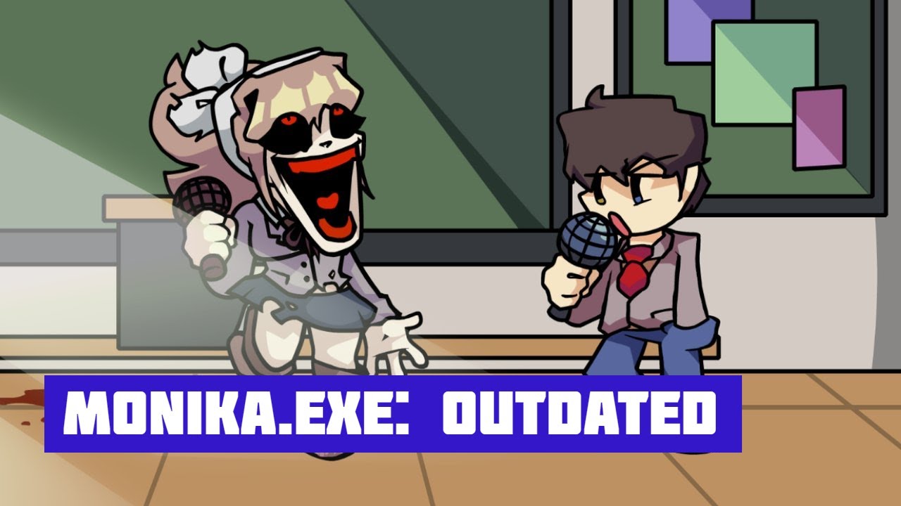 FNF VS Monika.EXE: OUTDATED (Demo) - YouTube