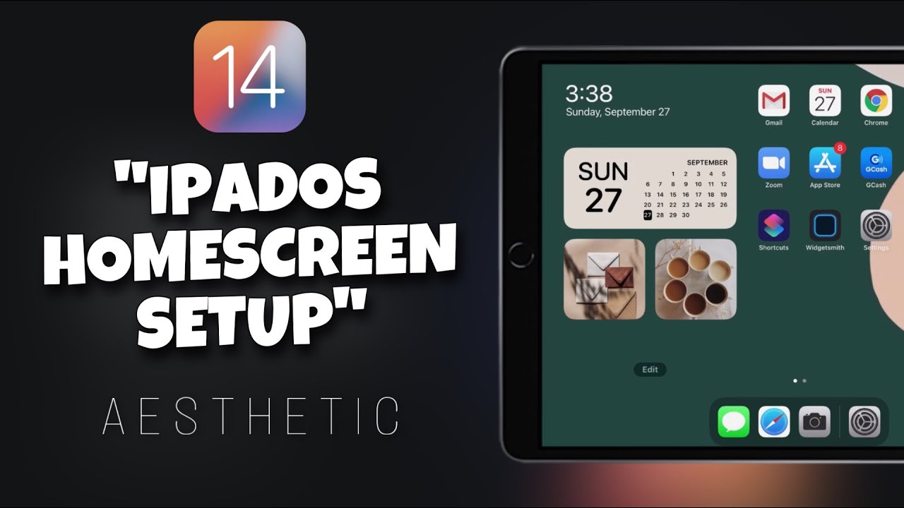 iPadOS 14 - Aesthetic Homescreen Setup Guide | Widgetsmith - YouTube