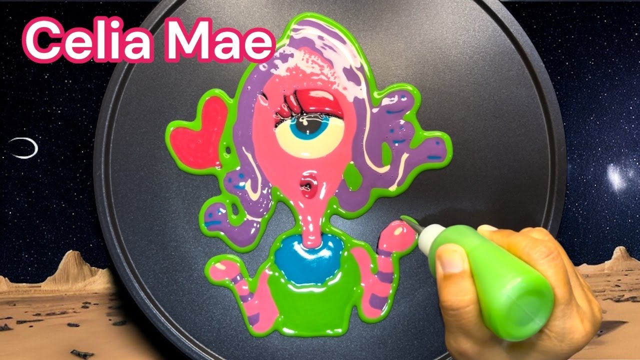 Celia Mae Pancake Art - Monster Cartoon, Celia Monsters Inc, Pancake ...