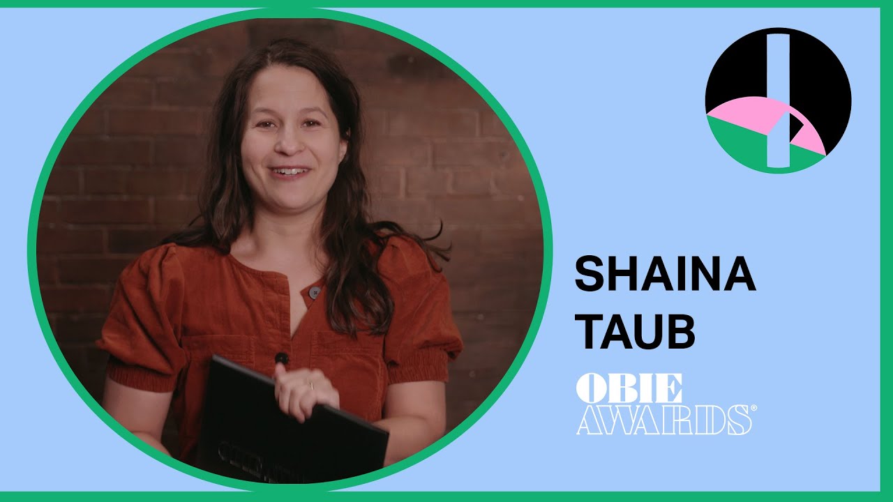 66th Obie Awards: Shaina Taub Acceptance Speech - YouTube