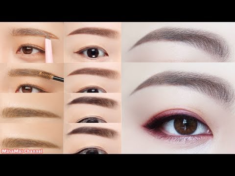 Korean Eyebrow Tutorial - 눈썹 그리는 법 - YouTube