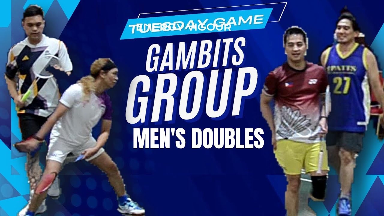 GAMBITS TUESDAY GAME MEN'S DOUBLES DARRYL & DARREN VS MARTIN & JEROLD - YouTube