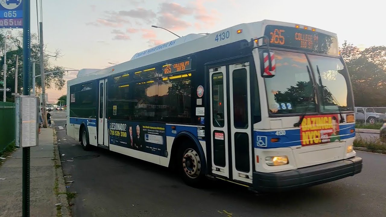 MTA Bus: Orion VII NG Hybrids on the Q65 Along 164th Street in East ...
