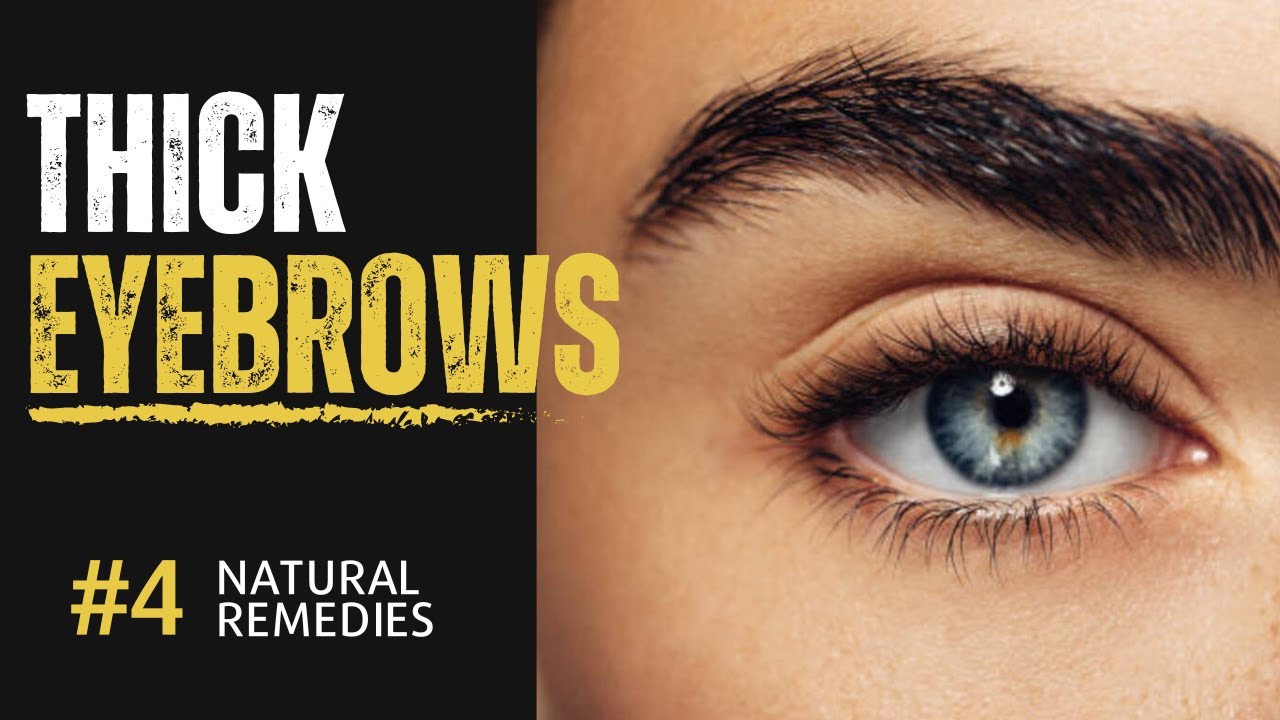 How to Get Thick Eyebrows Naturally at Home - 4 Tips Only - YouTube