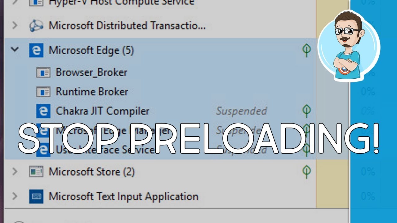 Prevent Microsoft Edge from Preloading on Windows 10 with GPO! - YouTube