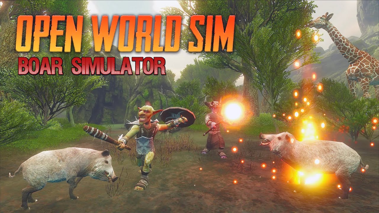Boar VS Cow Villager Lion Goblin Moose Zebra Animal Simulator - YouTube
