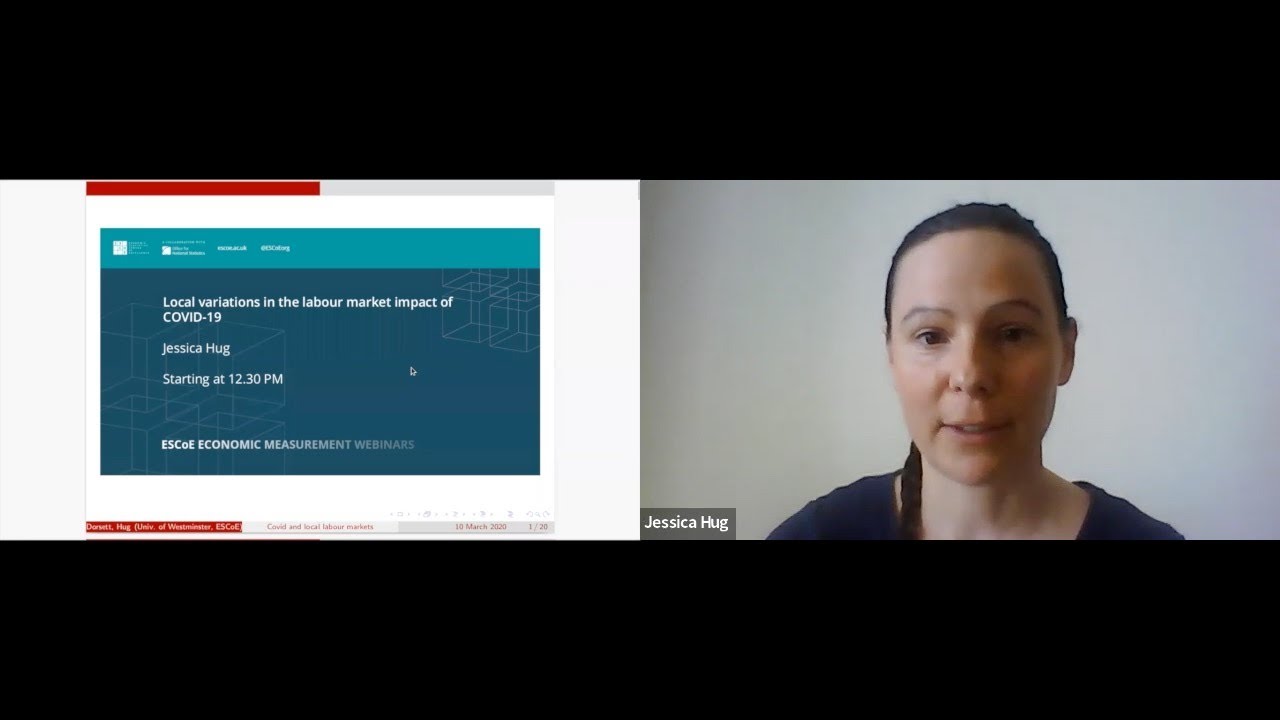 Jessica Hug ESCoE Economic Measurement Webinar 10 March 2022 - YouTube