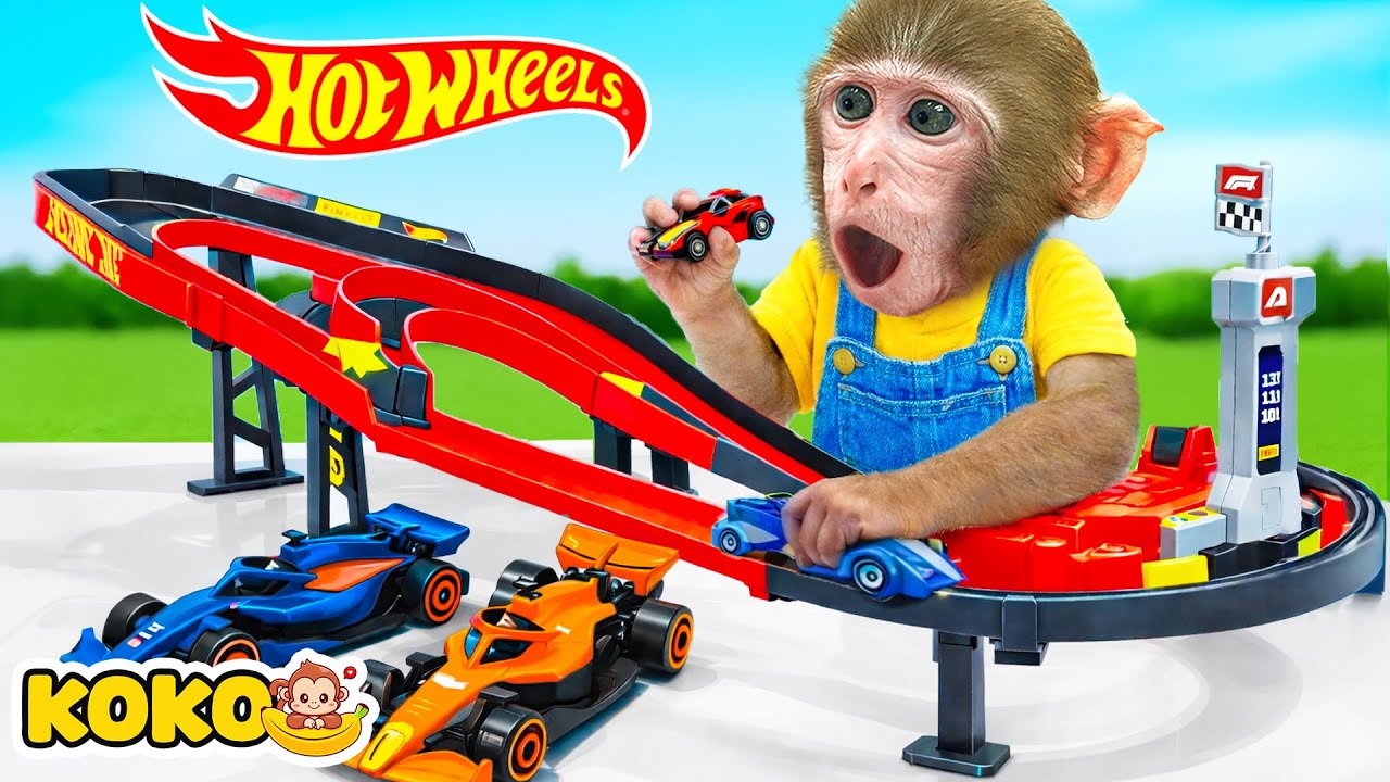 Monkey Koko Visited HOT WHEELS Show and racing cars: Who will win ...