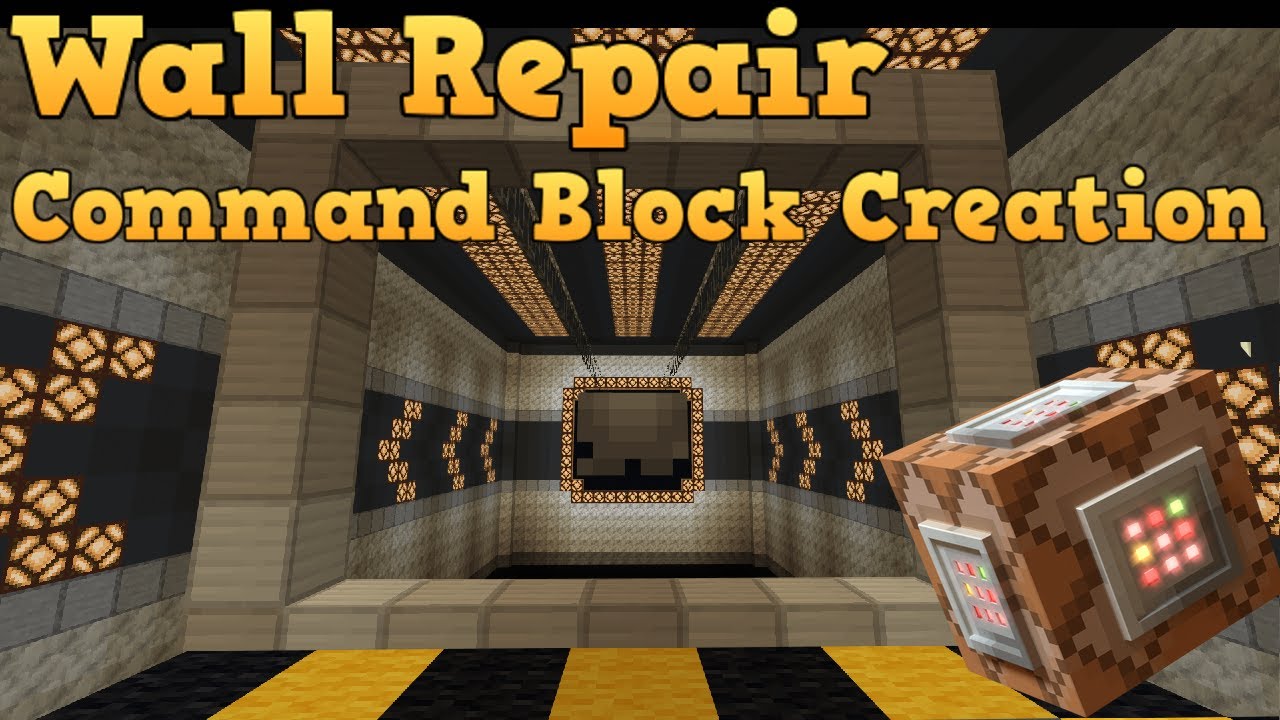 Minecraft Bedrock Edition Command Block Creation Wall Repair Youtube