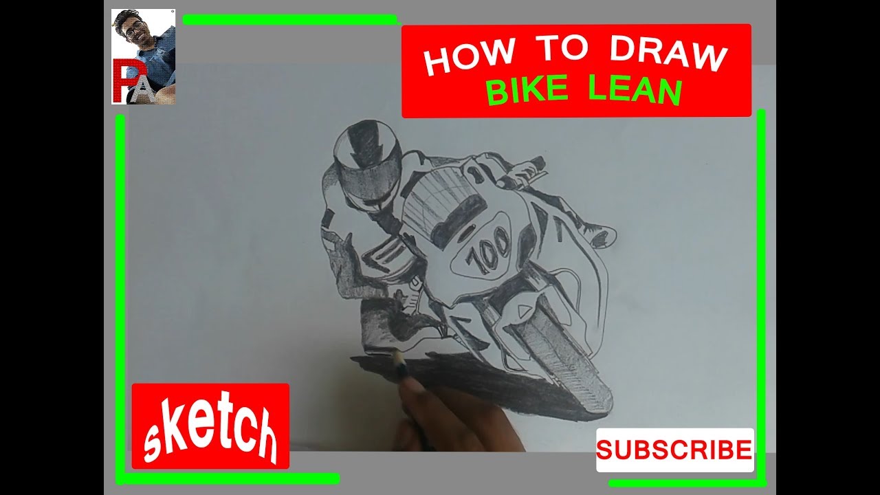 HOw to draw (BIKE LEAN) basic level - YouTube