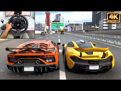 1000HP Lamborghini Aventador SVJ & 900HP McLaren P1 | Forza Horizon 6 | Thrustmaster T300RS gameplay