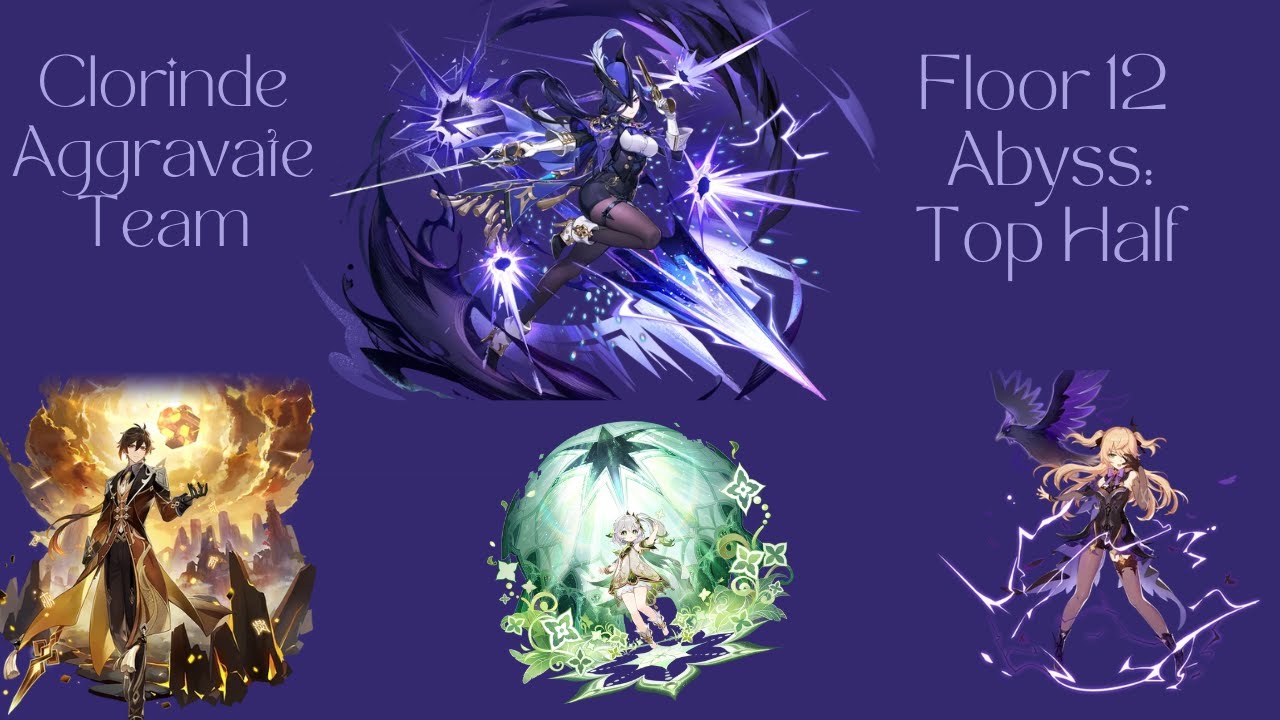 CO Clorinde Aggravate Team - Abyss Floor 12 Top Half - Genchin Impact ...
