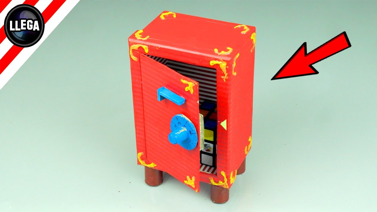 DIY a Safe with Combination Lock from Cardboard - Saving Coin Bank DIY ...