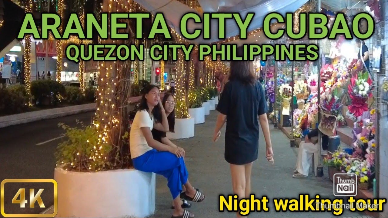 Night Walk at Araneta City Cubao Quezon City Philippines [4K] - YouTube