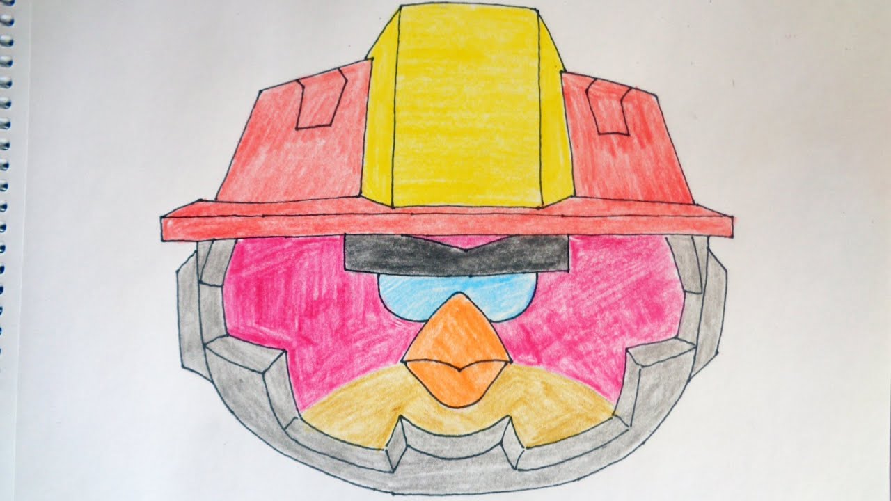 How to draw Angry Birds Transformers Heatwave - YouTube