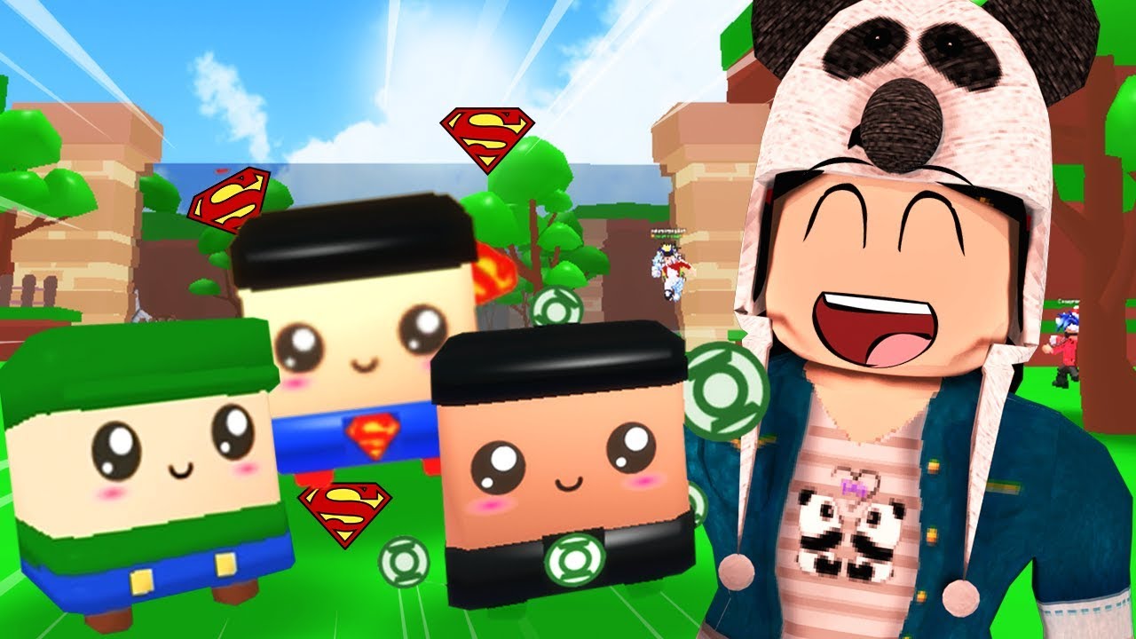 OLHA ESSES PETS FOFINHOS DE SUPER-HERÓIS | Roblox (Paper Ball Simulator ...