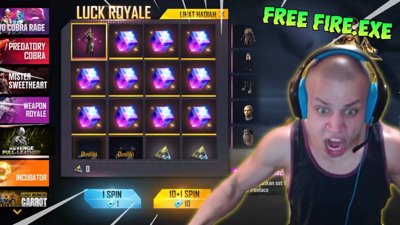 FREE FIRE.EXE - BUG DIAMOND ROYALE EXE ( ff exe ) - YouTube