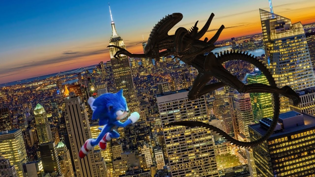 Movie Sonic Vs Xenomorph - YouTube