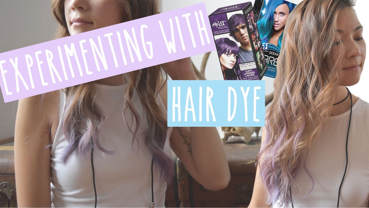 Dyeing My Hair Lavender w/ Splat Hair Dye | Review & Demo - YouTube