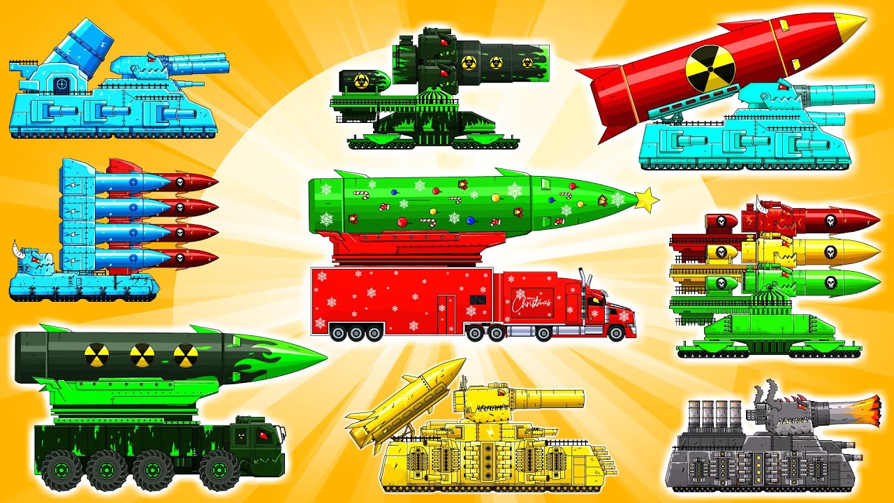 THE ULTIMATE BATTLE OF GIANT ROCKET TANKS - Cartoons about tank - YouTube