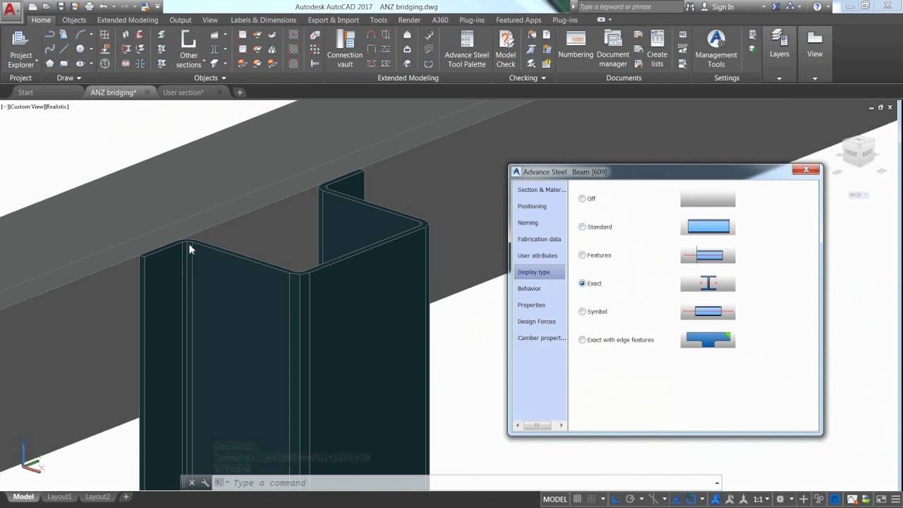 Advance Steel - User Creation shown Unfolded on a Shop Drawing - YouTube