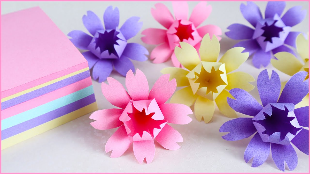 🌺 Easy and Beautiful Paper Flowers 🌺 Origami DIY - YouTube