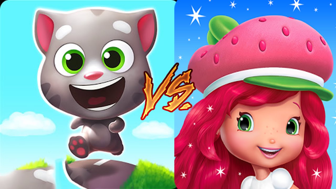 Talking Tom Gold Run Vs Strawberry Shortcake Berry Rush || Android ...
