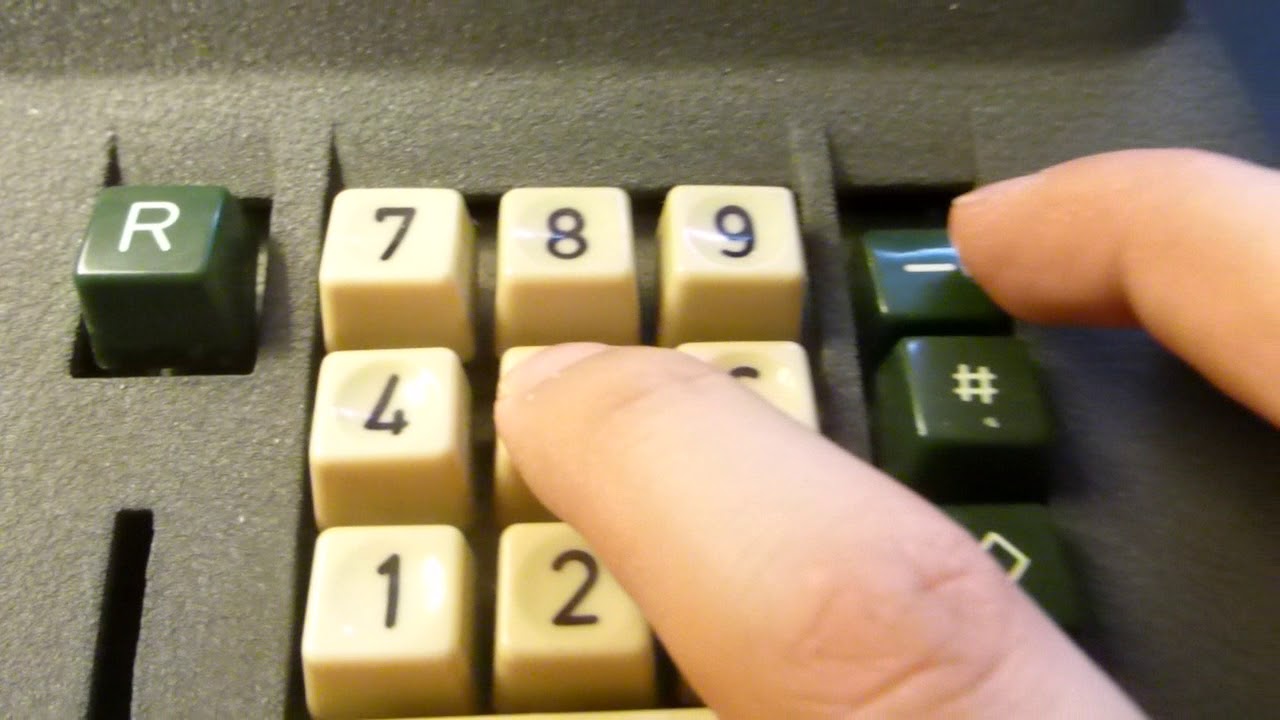 Adding machine printer OLYMPIA - YouTube