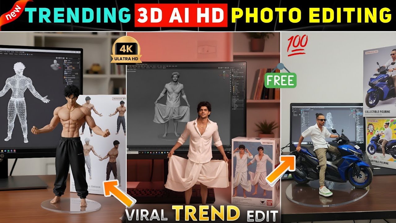Viral Figurine 3D AI Photo Editing Tutorial | Google Gemini Instagram ...