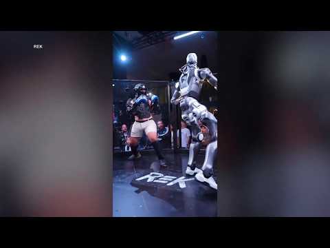 Human vs. robot MMA fight ends with influencer defeated by Terminator-style bot