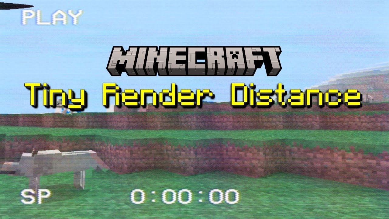 Playing Minecraft on Tiny Render Distance is TERRIFYING - YouTube