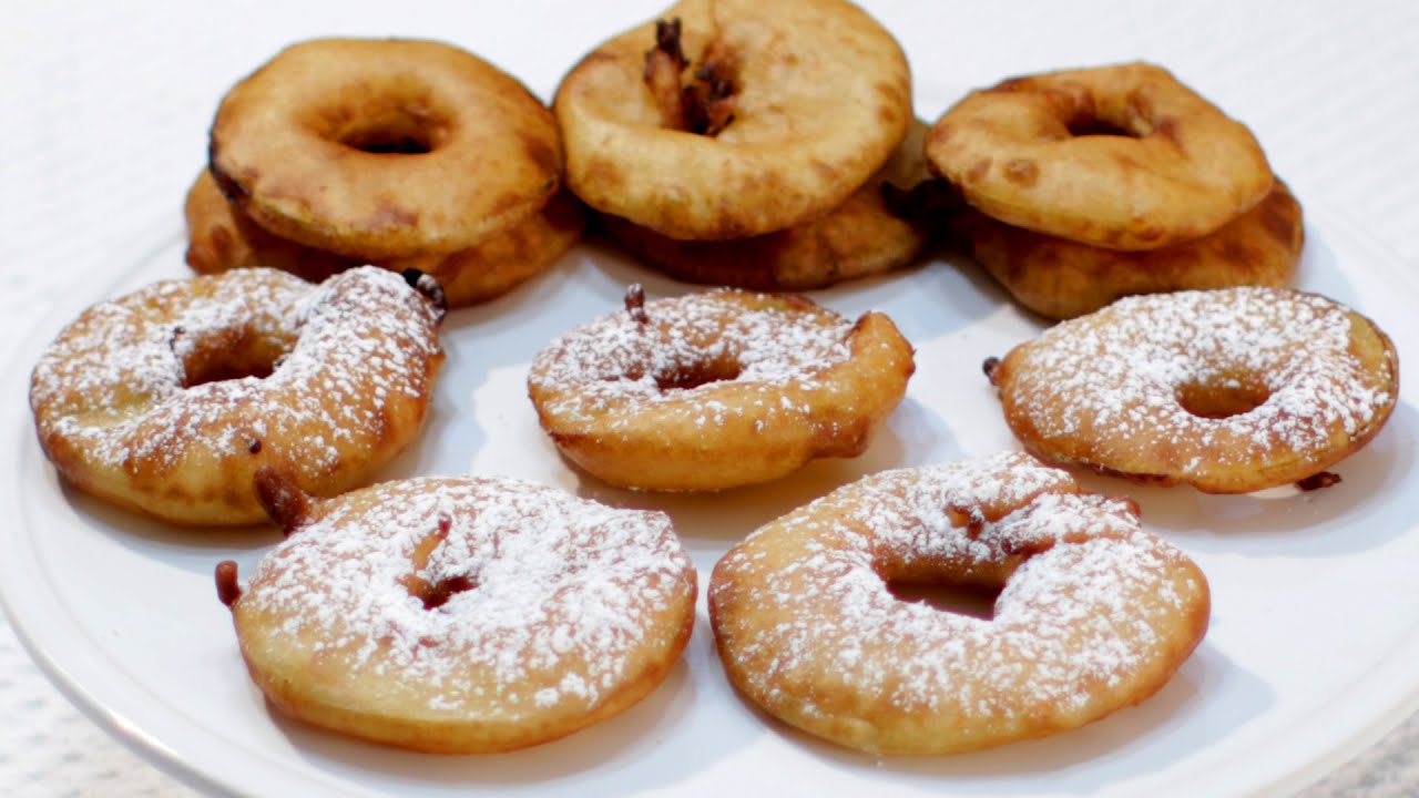 How to make Apple Fritter Rings - YouTube