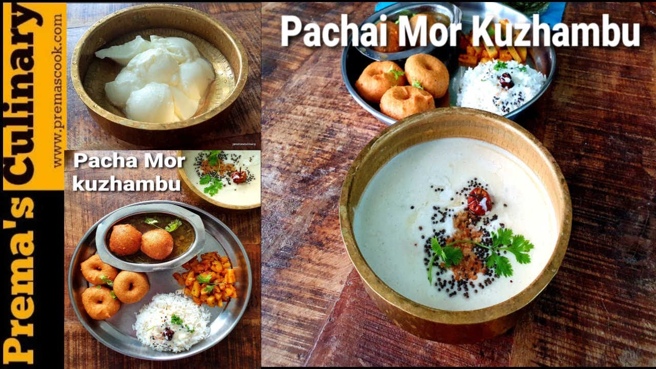 Pachai mor Kuzhambu recipe, How to make Instant Pacha More Kulambu ...