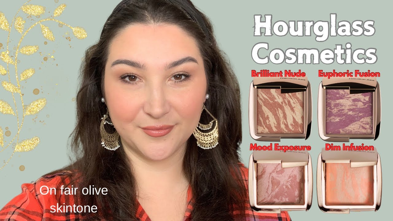 Hourglass blushes makeup tutorial on fair skin - YouTube
