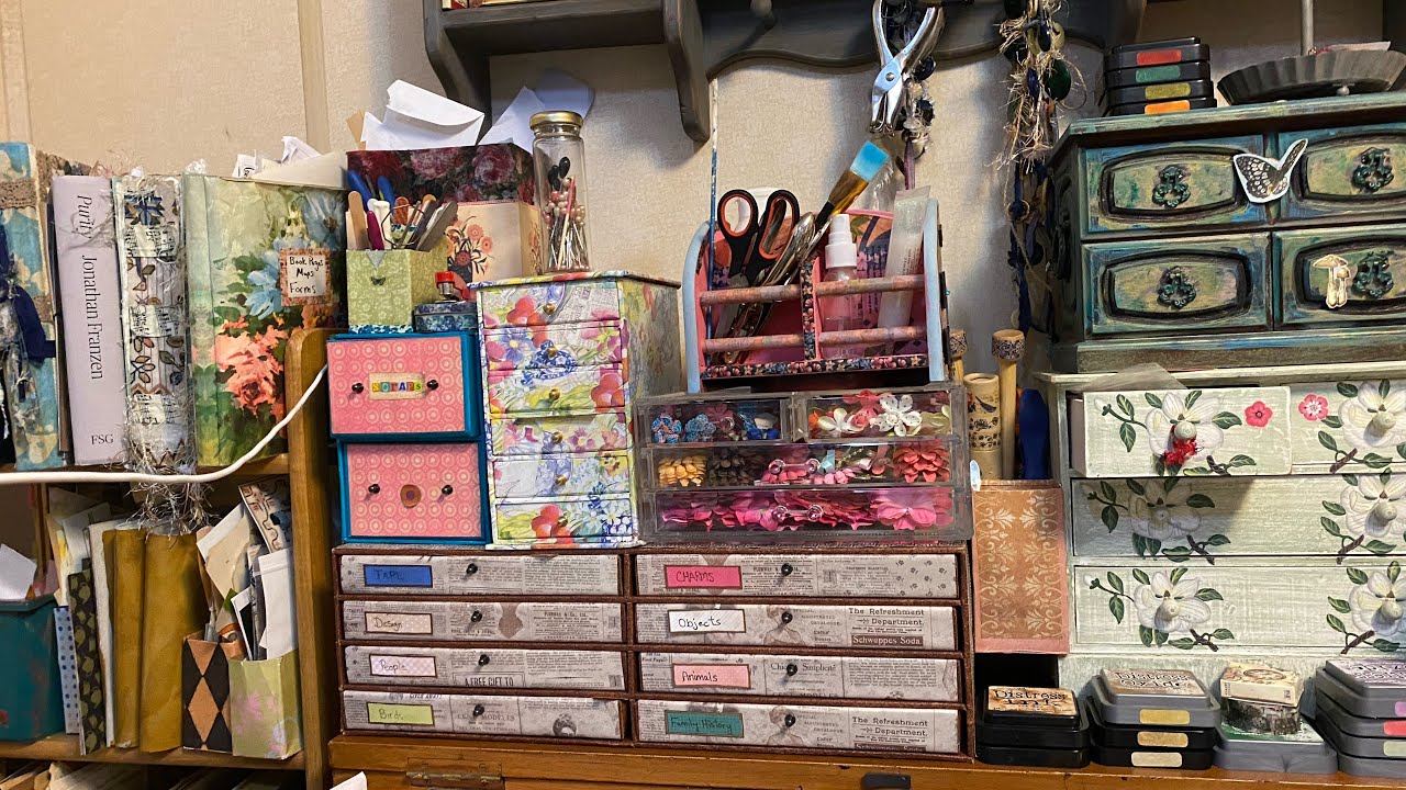 LIVE Craft Room Organization Setup - New Room - YouTube