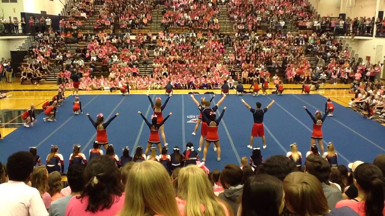 Conant Co-Ed Cheerleading JV Homecoming 2016 - YouTube