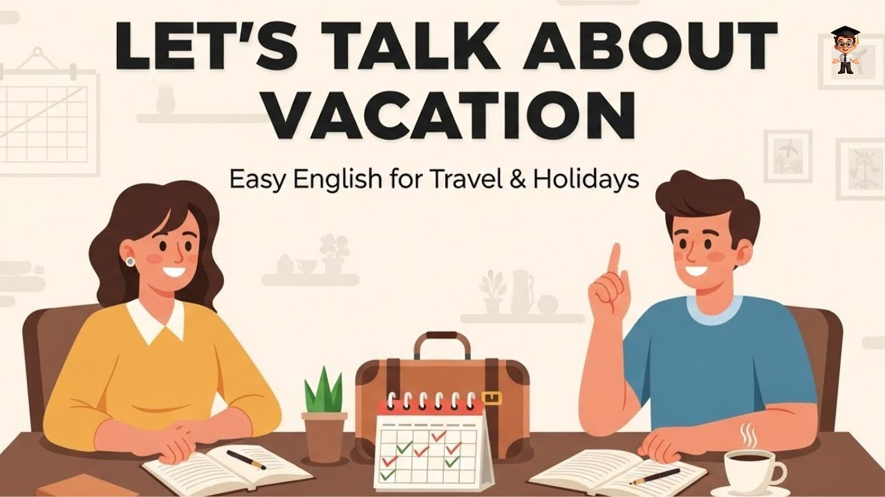 Let’s Talk About Vacation | A1 English Listening | Easy Conversation ...