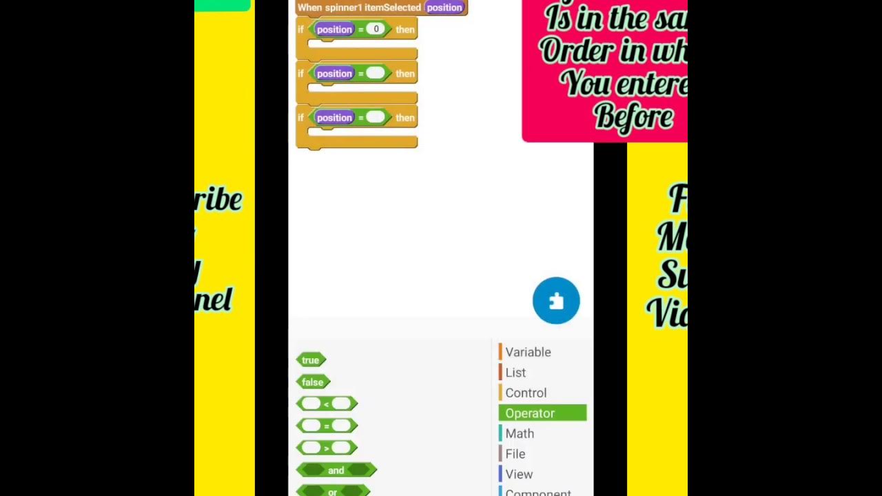 How to use Spinner in Sketchware | CodeQuanta - YouTube