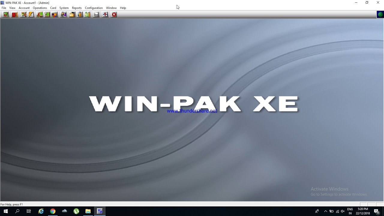 Winpak Software Configuration:- 3 To add Panel in Access Area ...