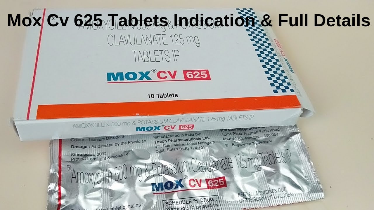 Mox Cv 625 Tablets Indication & Full Details - YouTube