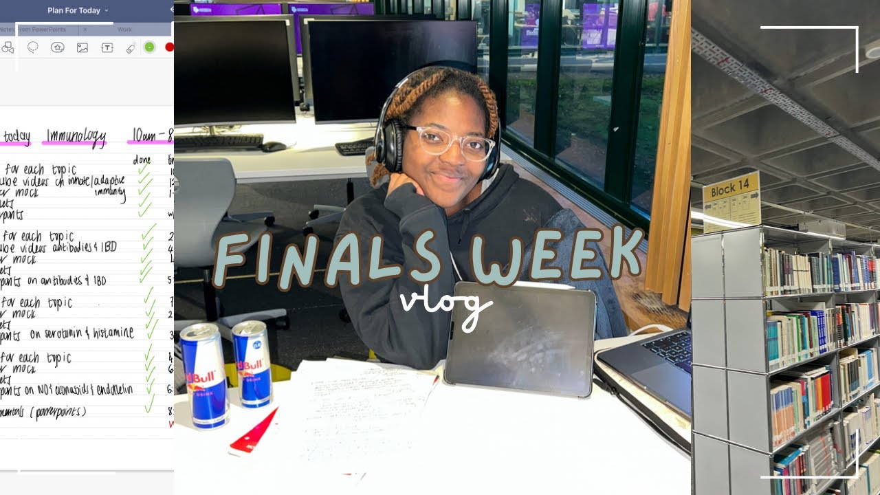 finals week as a pharmacy student | 36 hours in the library ft friends ...