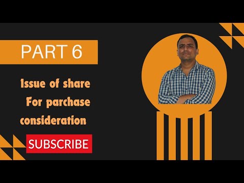 issue of share for purchase consideration part 6 class 12th #education ...