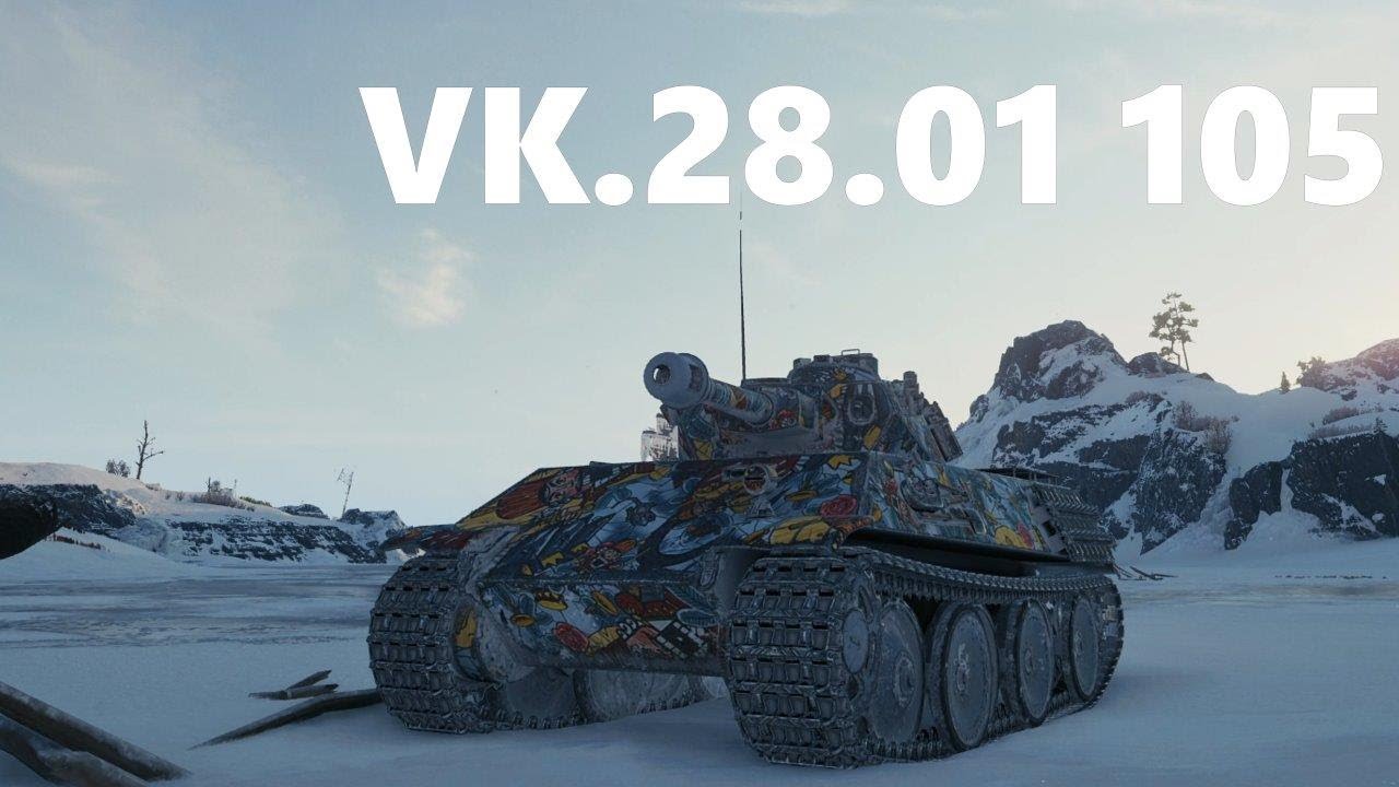 VK.28.01 105 the greatest light tank - world of tanks complete 4K - YouTube