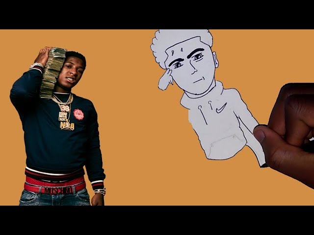 Ybn Nahmir Pencil Drawing Young Savage Angel | Tay K!! Digital Art